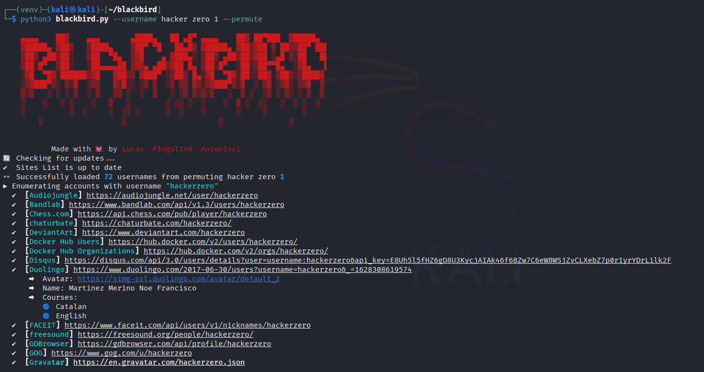 Blackbird: Powerful Open-Source Intelligence (OSINT) Tool with 5 Key ...